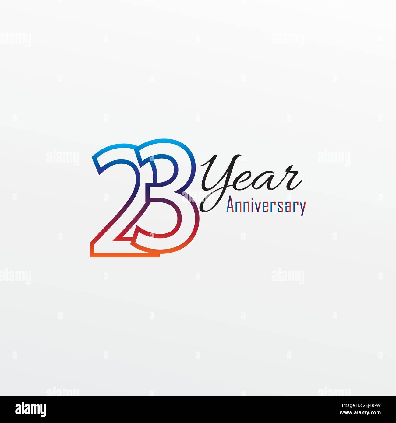 23 Years Birthday Logo High Resolution Stock Photography and Images - Alamy