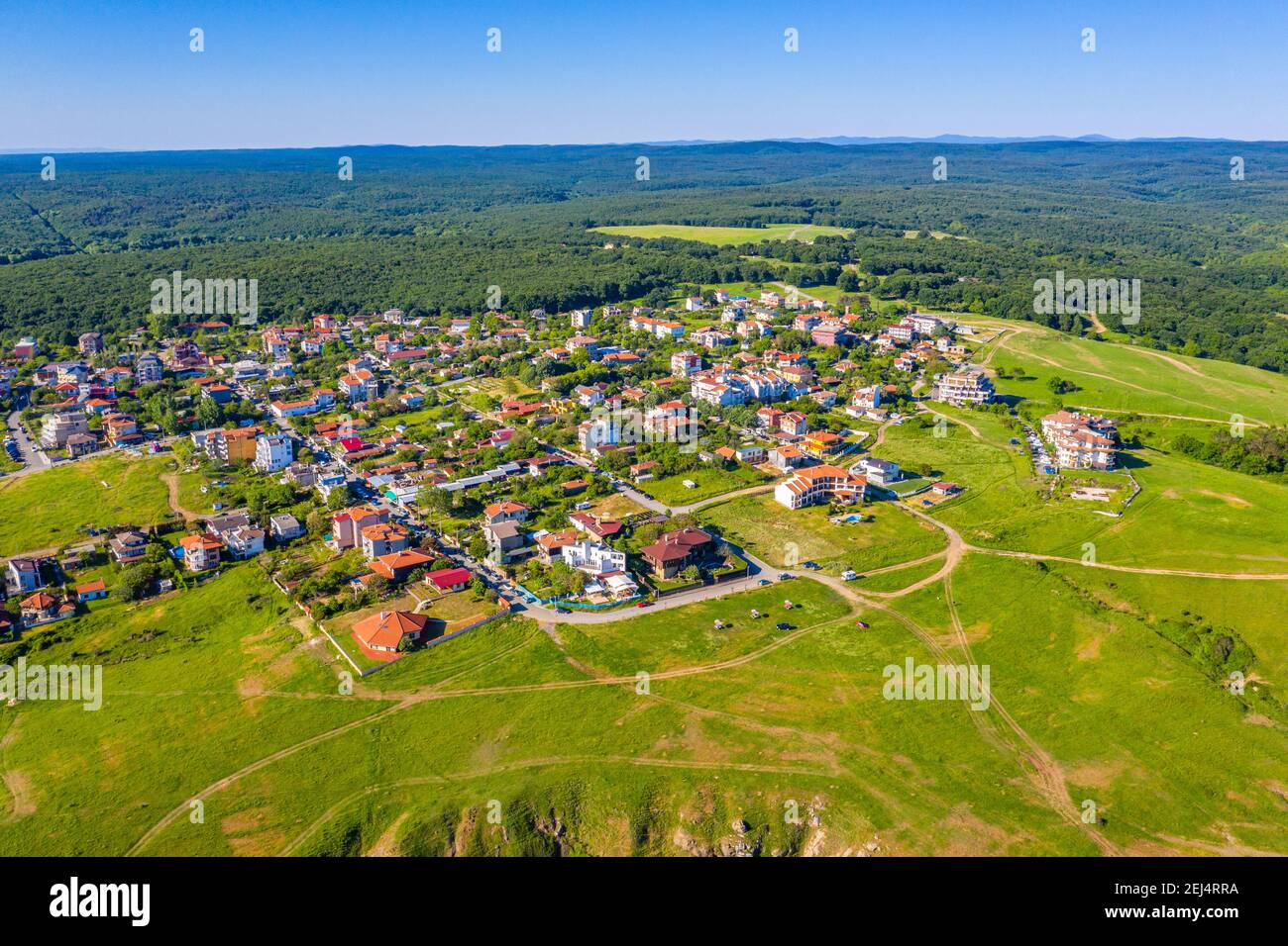 Aerial view of Sinemorets village in Bulgaria Stock Photo - Alamy