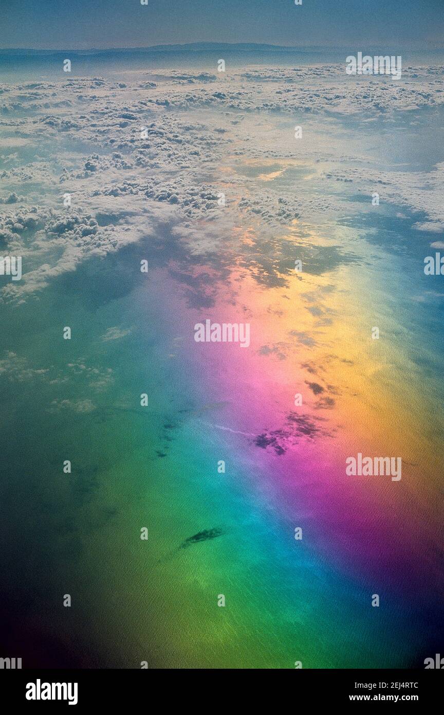 Indian ocean view from the plane 1987 (Photo on photographic film Stock ...