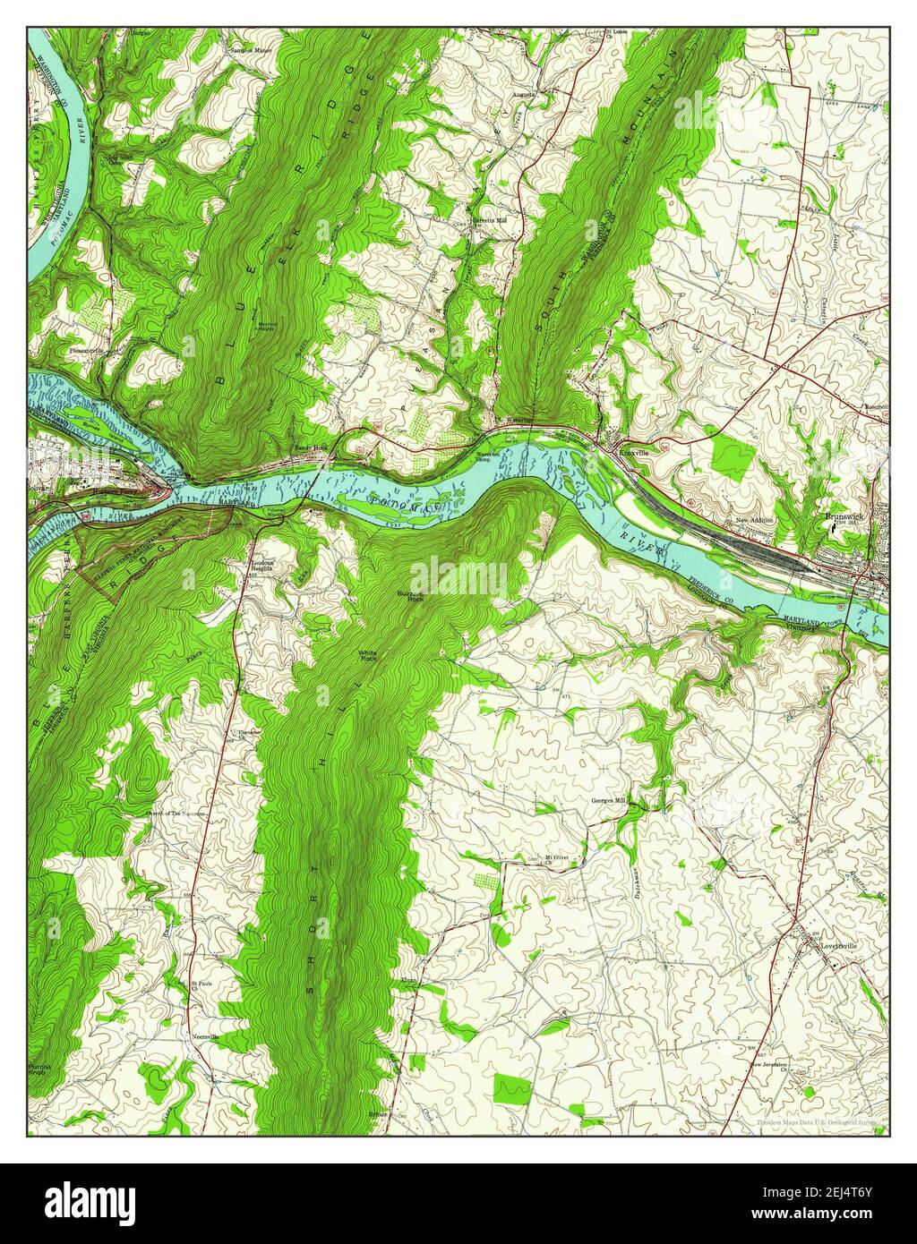 Map of harpers ferry hi-res stock photography and images - Alamy