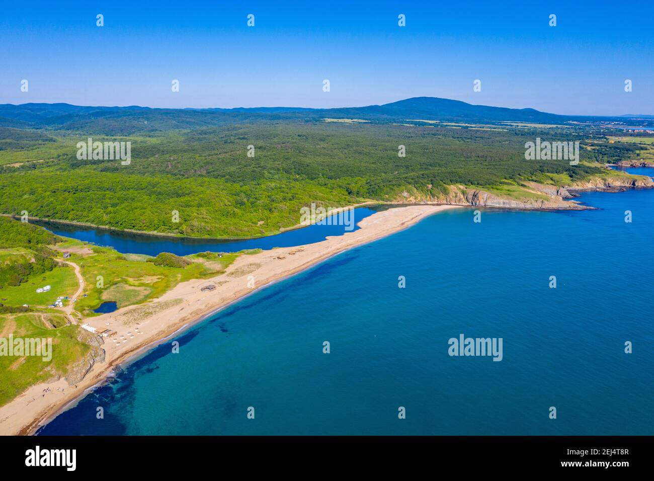 Aerial view of Veleka beach in Bulgaria Stock Photo - Alamy