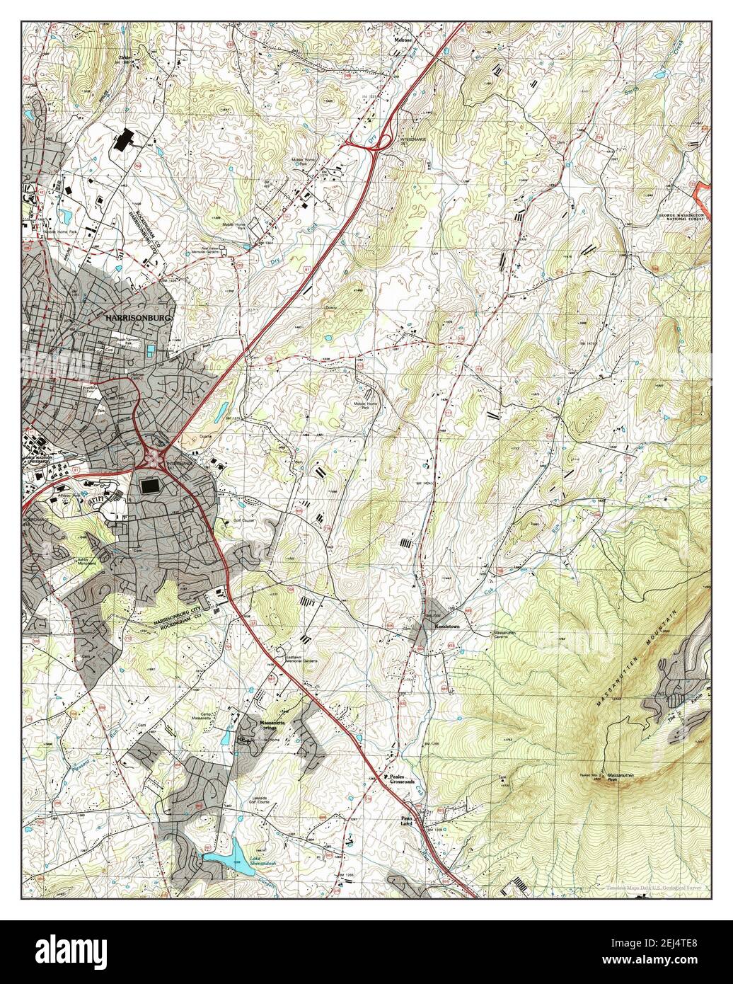 Harrisonburg, Virginia, map 2002, 1:24000, United States of America by ...