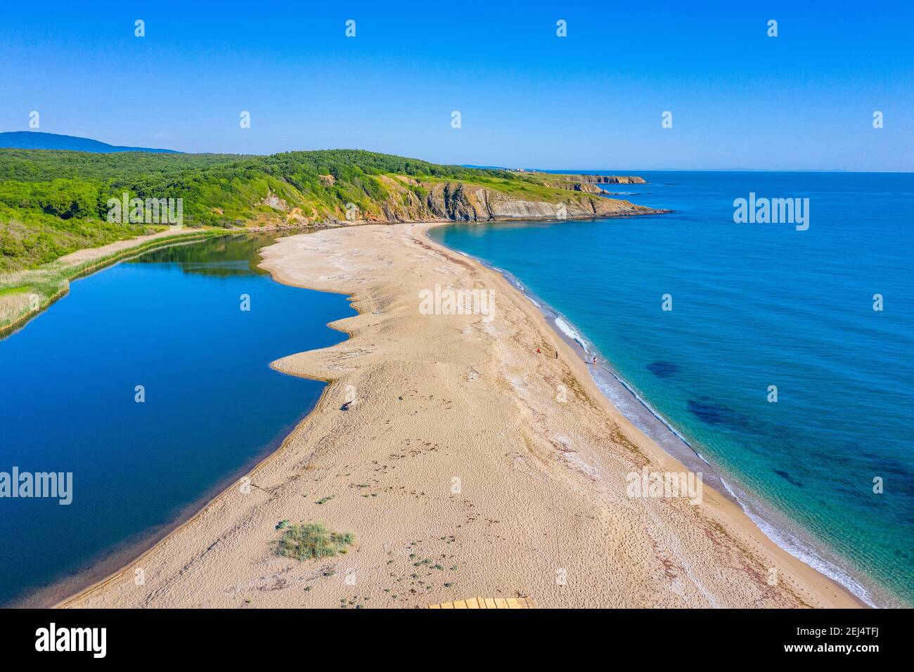 Aerial view of Veleka beach in Bulgaria Stock Photo - Alamy