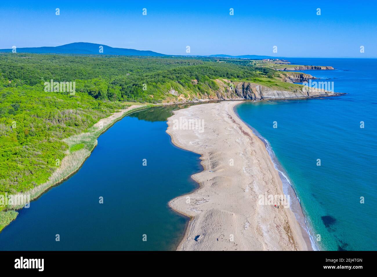 Aerial view of Veleka beach in Bulgaria Stock Photo - Alamy