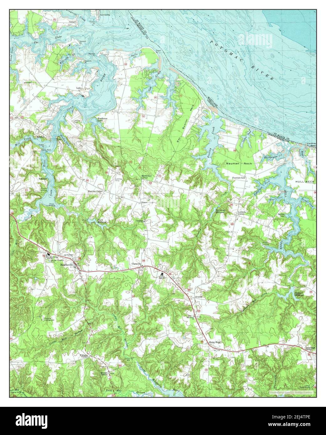 Heathsville virginia map hi-res stock photography and images - Alamy