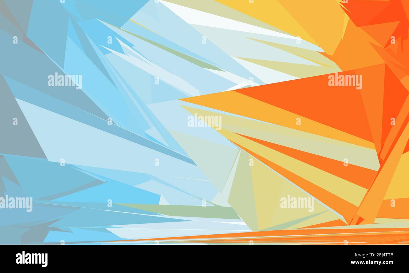 Broken glass or shards of crystals. Abstract background polygon ...