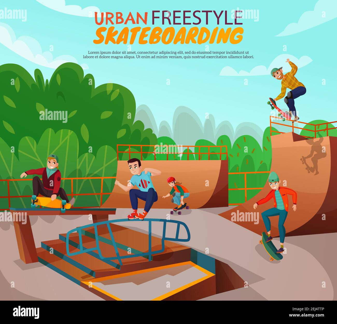 Skateboard Ramp Cartoon