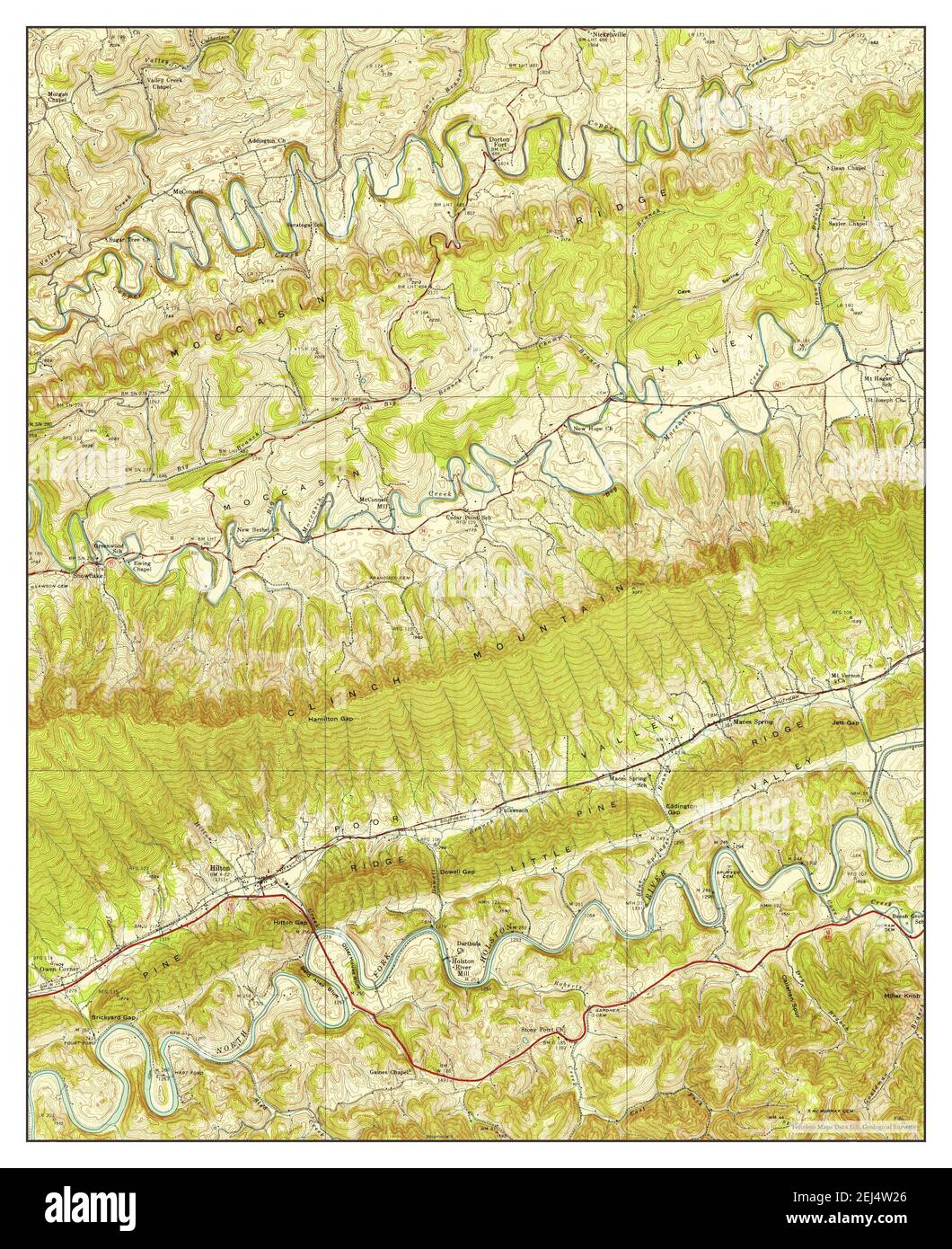 Hilton, Virginia, map 1938, 1:24000, United States of America by ...