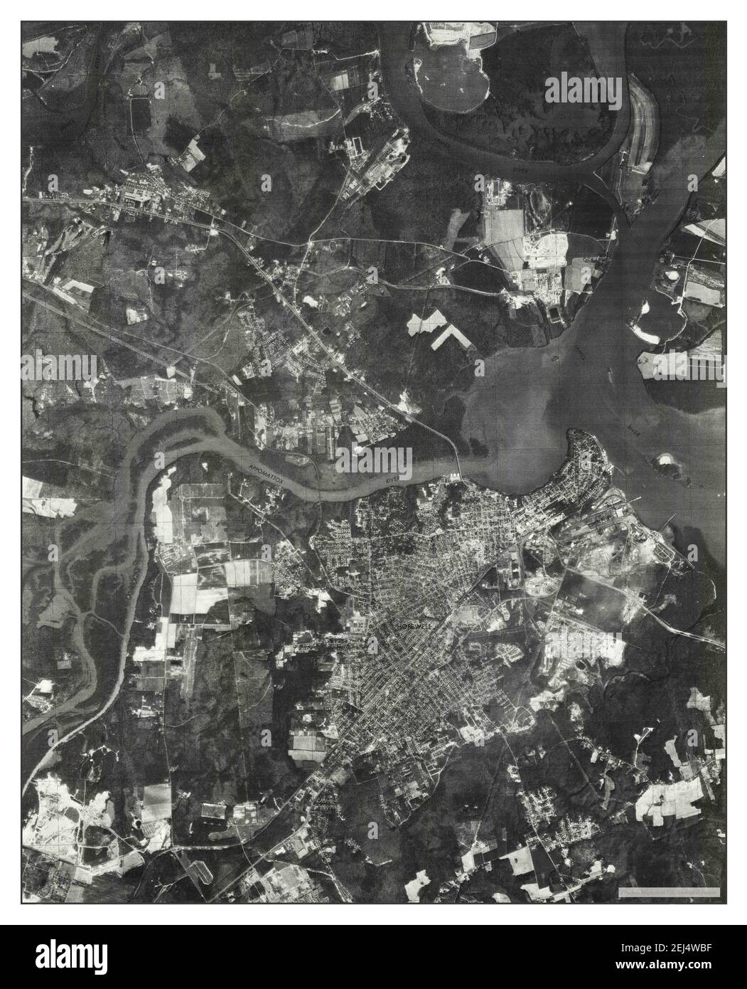 Hopewell virginia map hi-res stock photography and images - Alamy