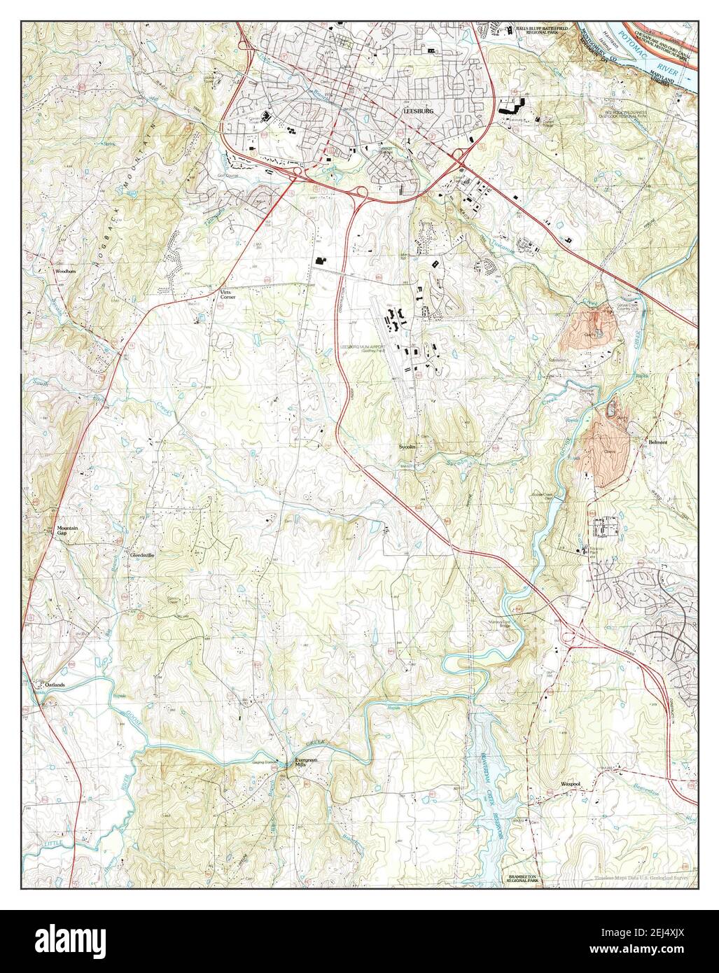 Leesburg virginia map hi-res stock photography and images - Alamy