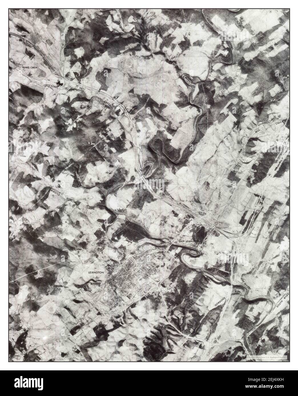 Lexington, Virginia, map 1977, 1:24000, United States of America by ...