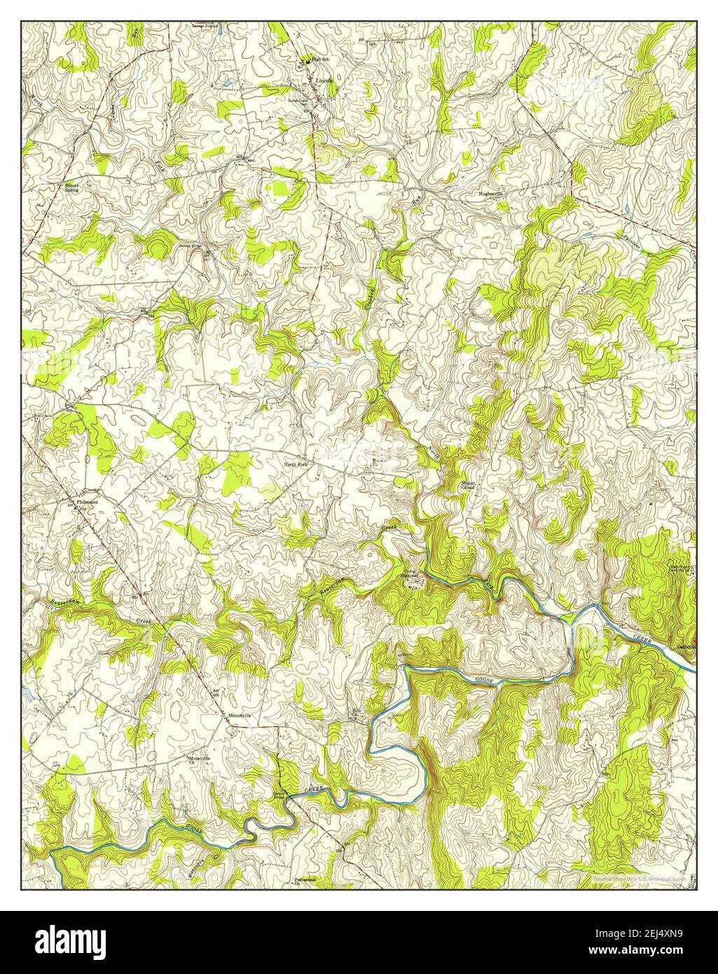Lincoln, Virginia, map 1952, 1:24000, United States of America by ...