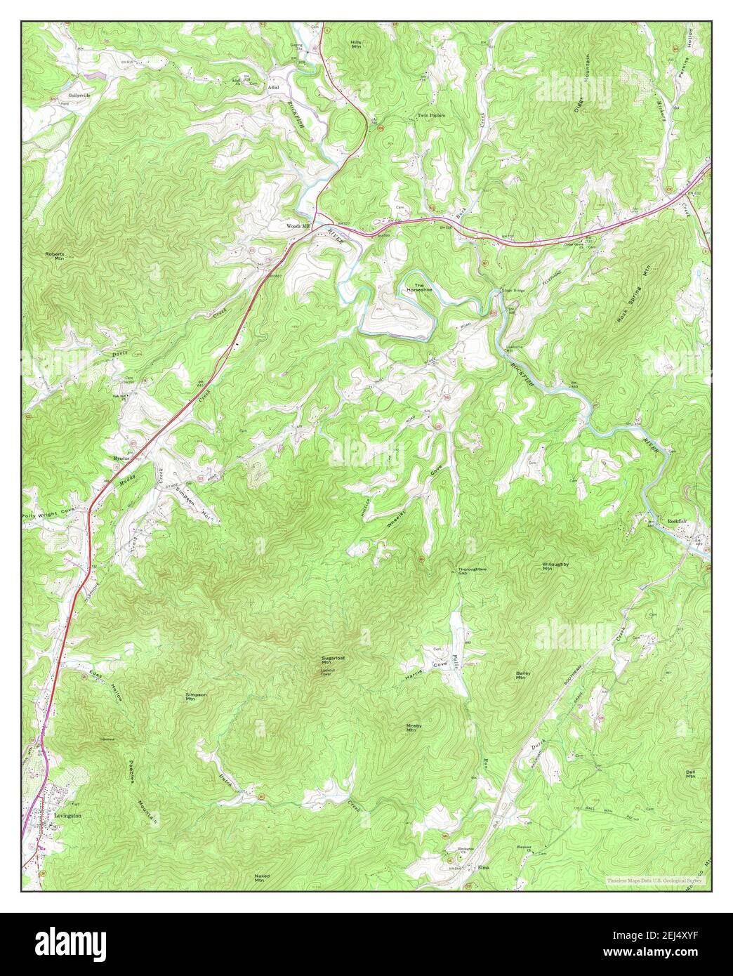 Lovingston, Virginia, map 1967, 1:24000, United States of America by ...