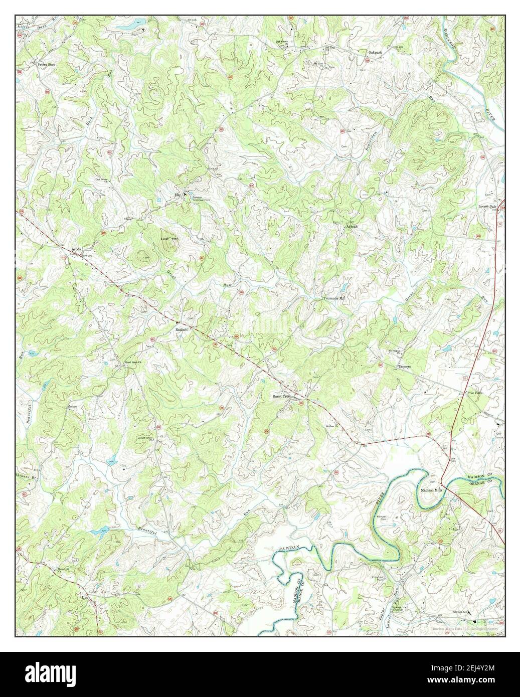 Madison Mills, Virginia, map 1971, 1:24000, United States of America by ...