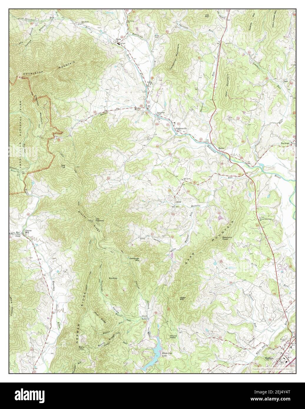 Madison, Virginia, map 1964, 1:24000, United States of America by ...