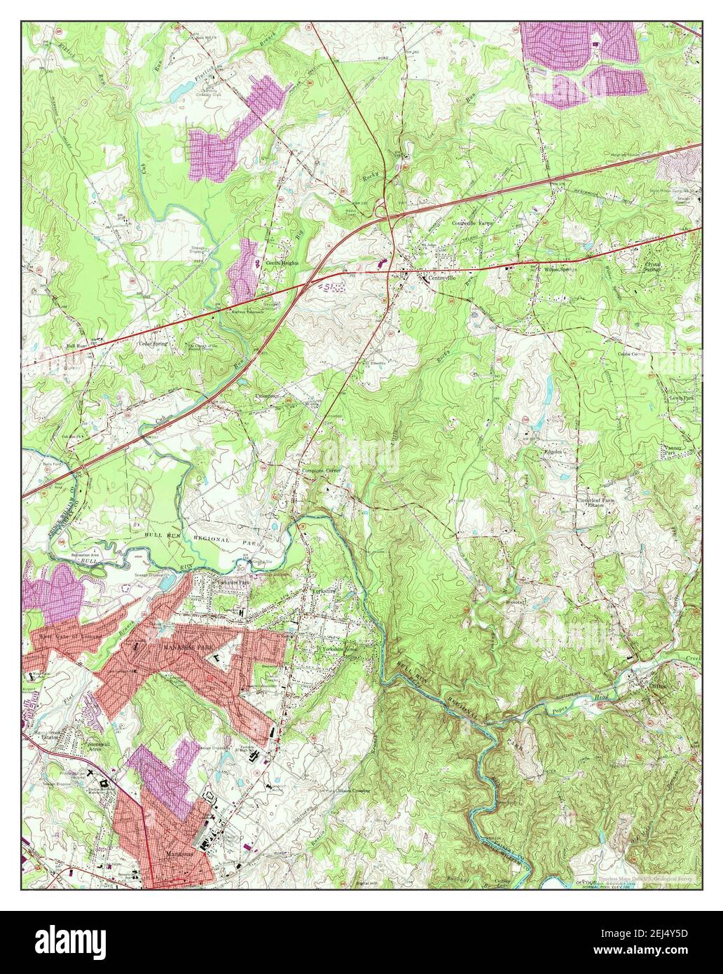 Manassas, Virginia, map 1966, 1:24000, United States of America by ...