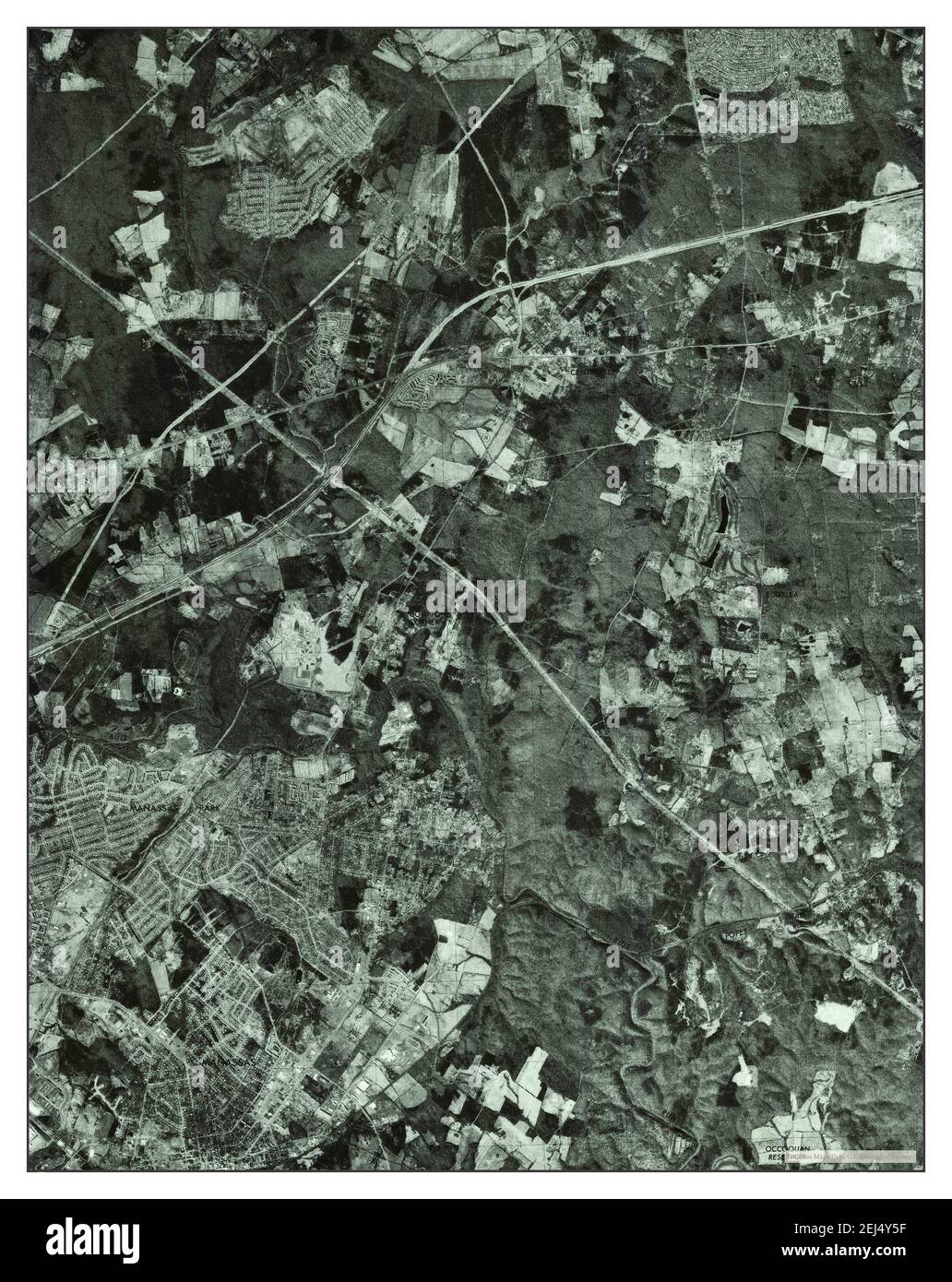 Manassas Virginia Map 1977 124000 United States Of America By Timeless Maps Data Us