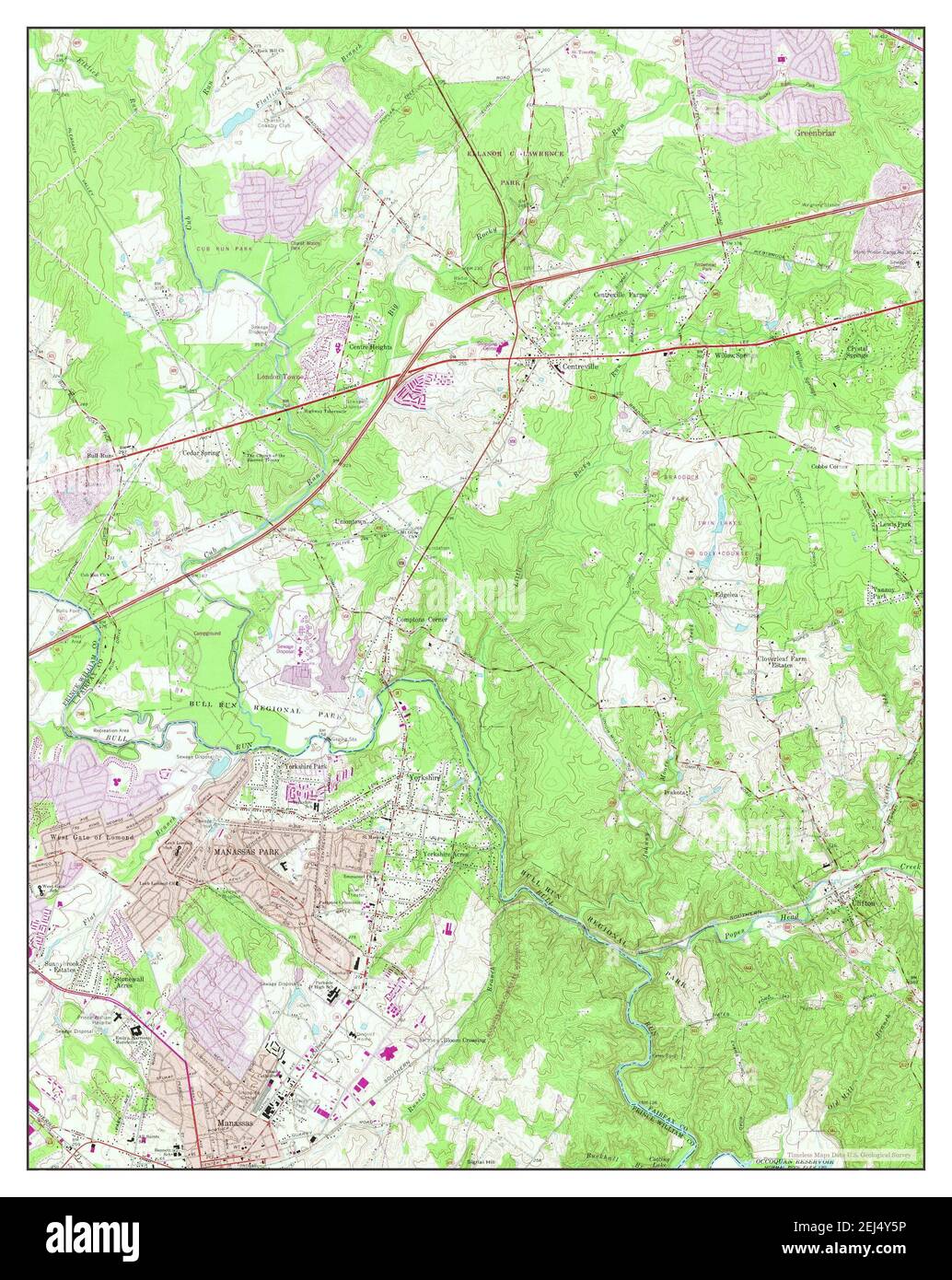 Manassas virginia map hi-res stock photography and images - Alamy