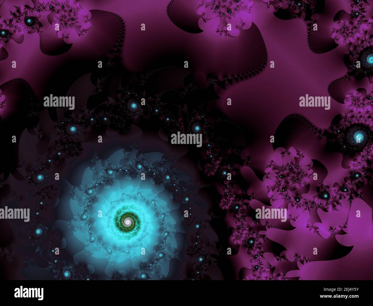 galaxy fractal art. universe of galaxies design. nebula gas and ...