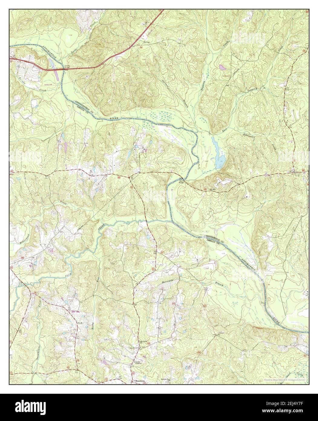 Mannboro, Virginia, map 1964, 1:24000, United States of America by ...