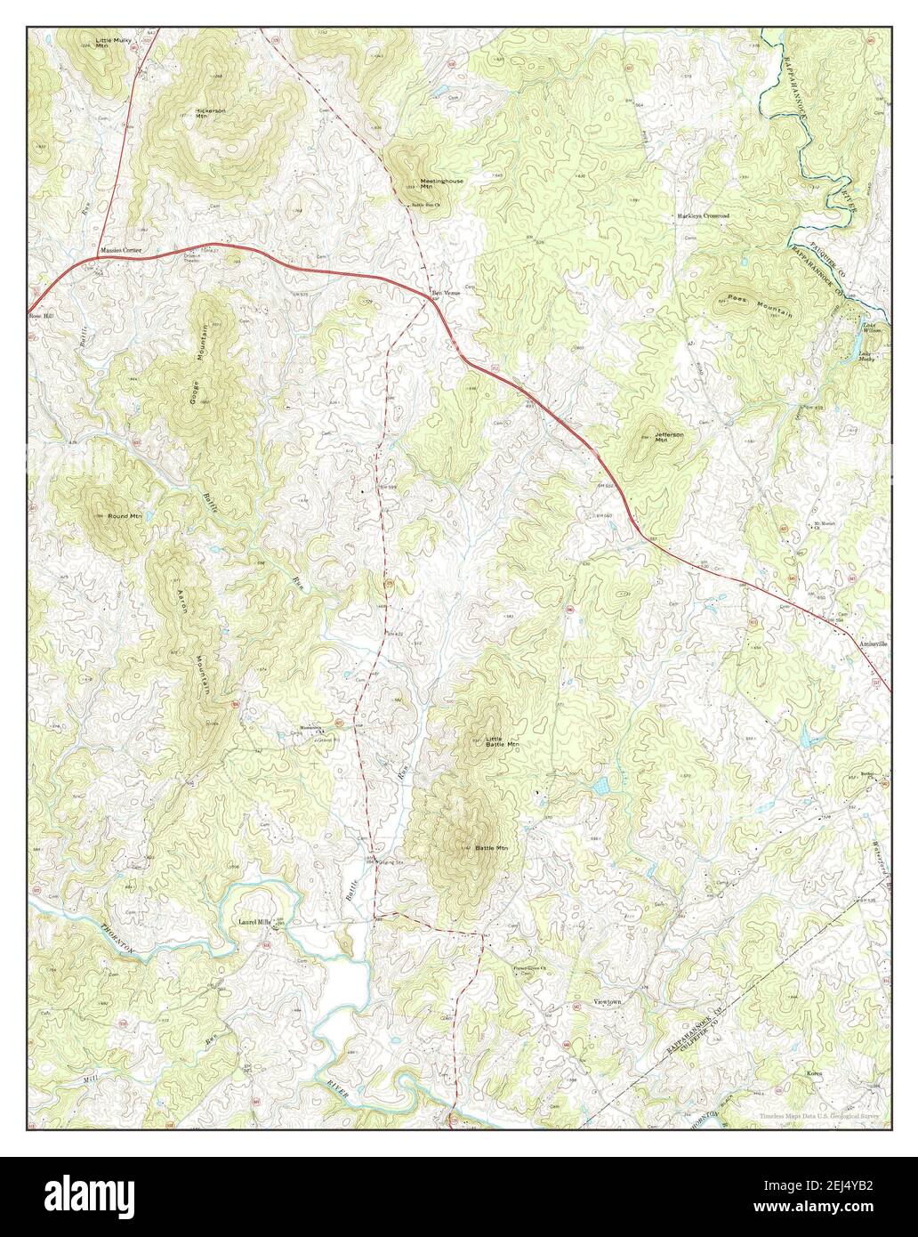 Massies Corner, Virginia, map 1971, 1:24000, United States of America ...