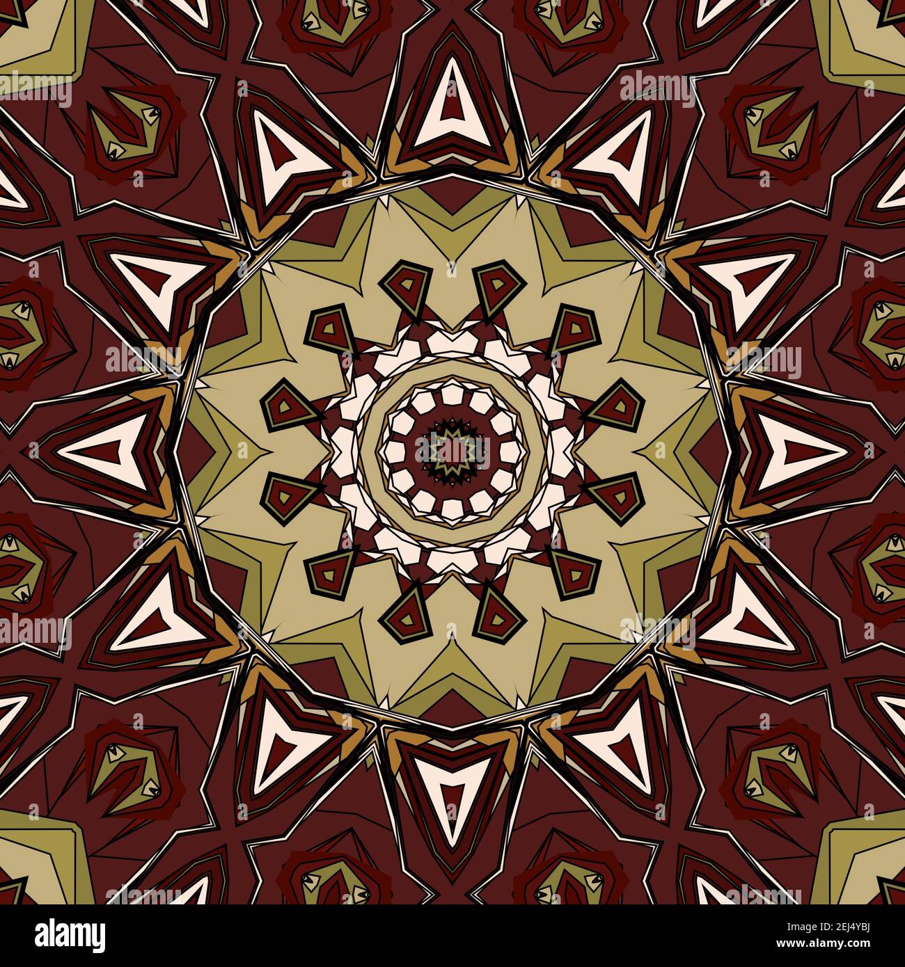 ancient asian sketch mandala background. Indian art inspired design ...