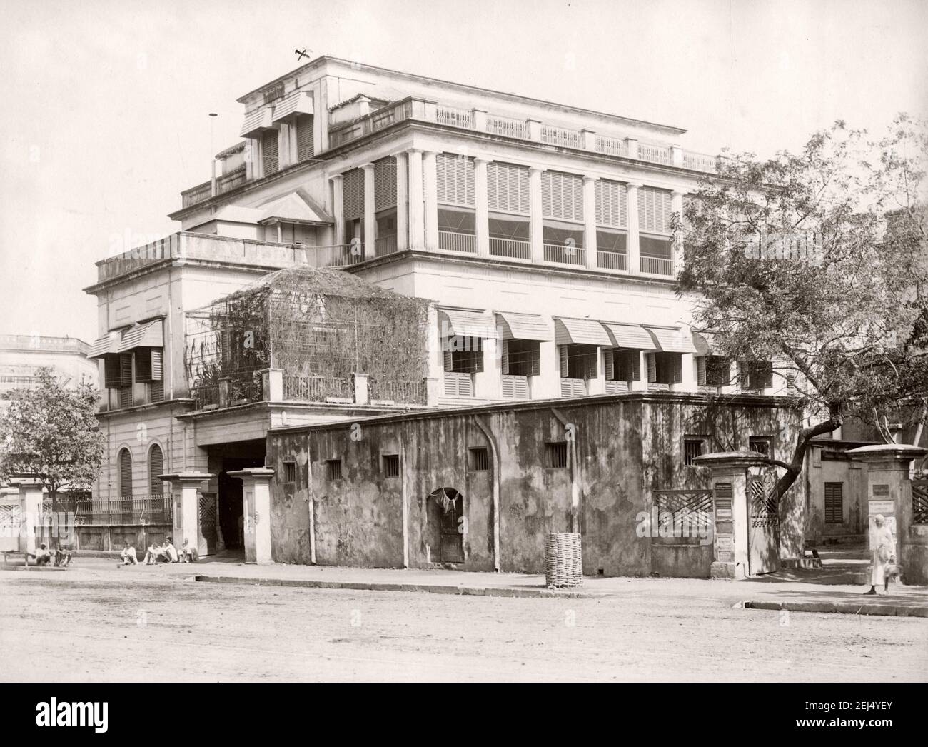 Colonial offices, Calcutta, India, c.1880's Stock Photo - Alamy