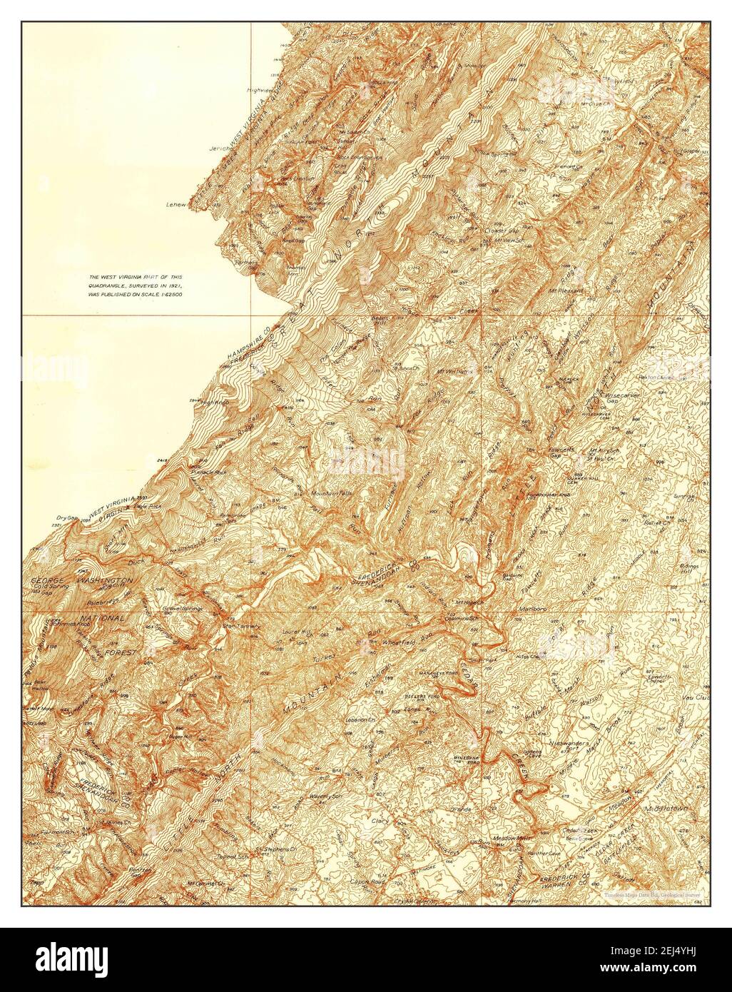 Middletown, Virginia, map 1937, 1:48000, United States of America by ...
