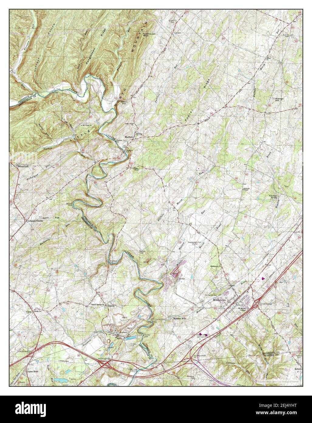 Middletown, Virginia, map 1999, 1:24000, United States of America by ...