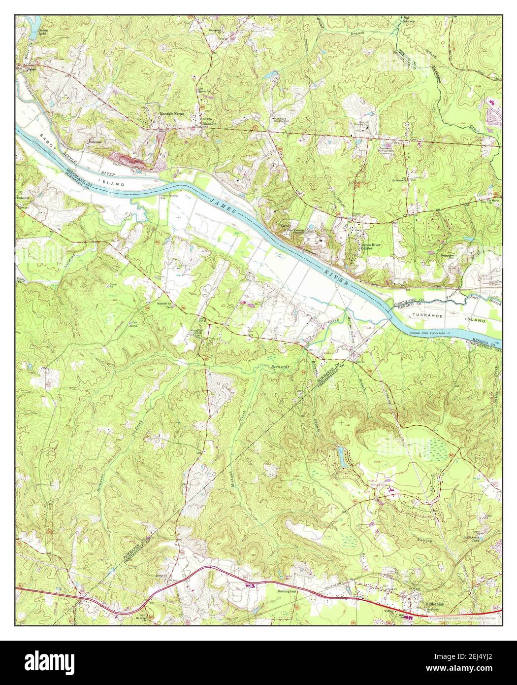 Midlothian virginia map hi-res stock photography and images - Alamy