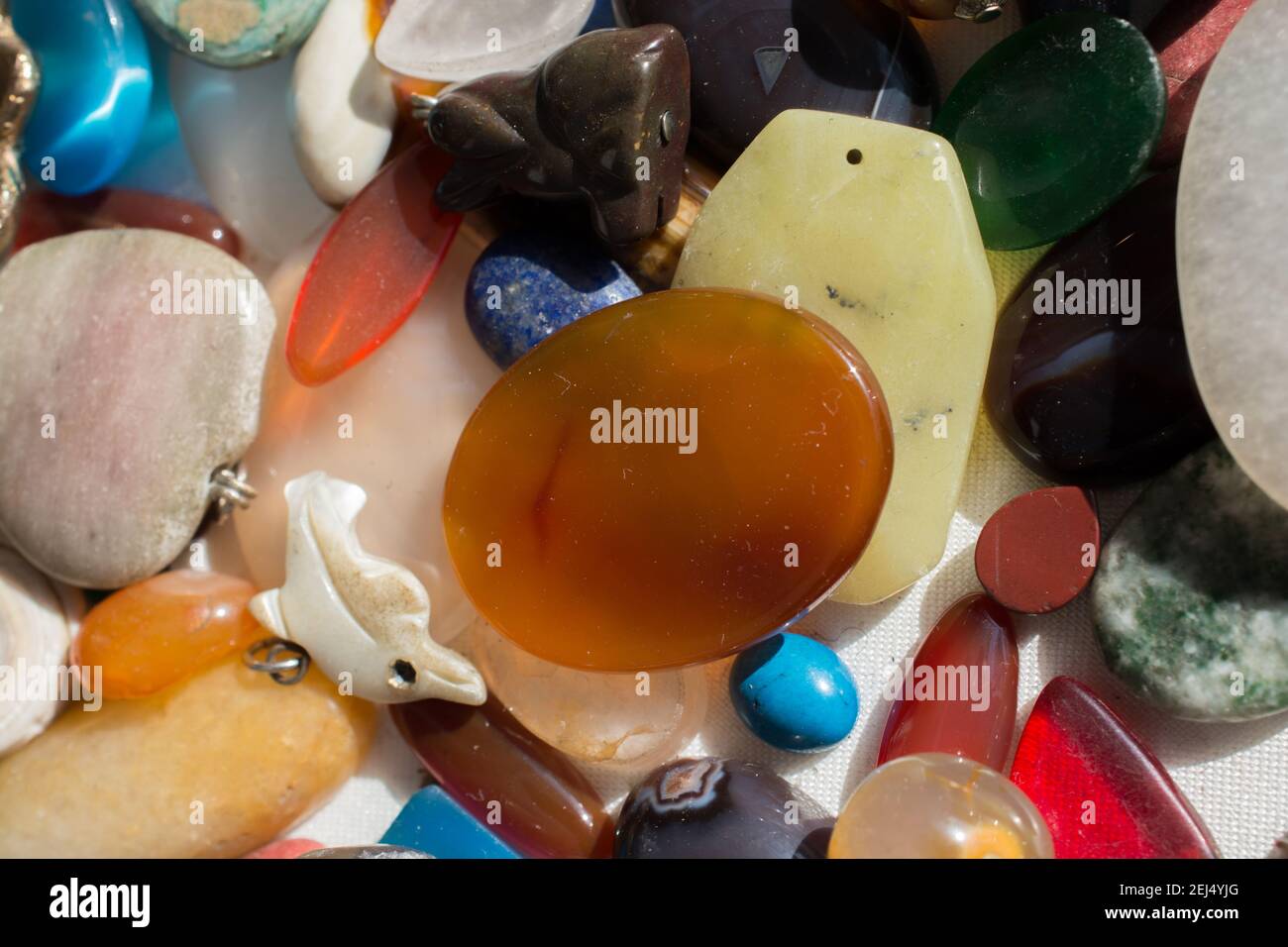 Set of natural mineral gemstones of a certain type Stock Photo - Alamy
