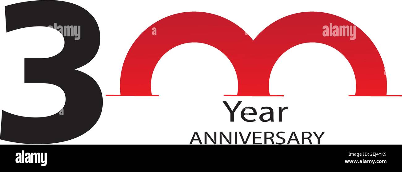 300 Year Anniversary Logo Vector Template Design Illustration white and ...