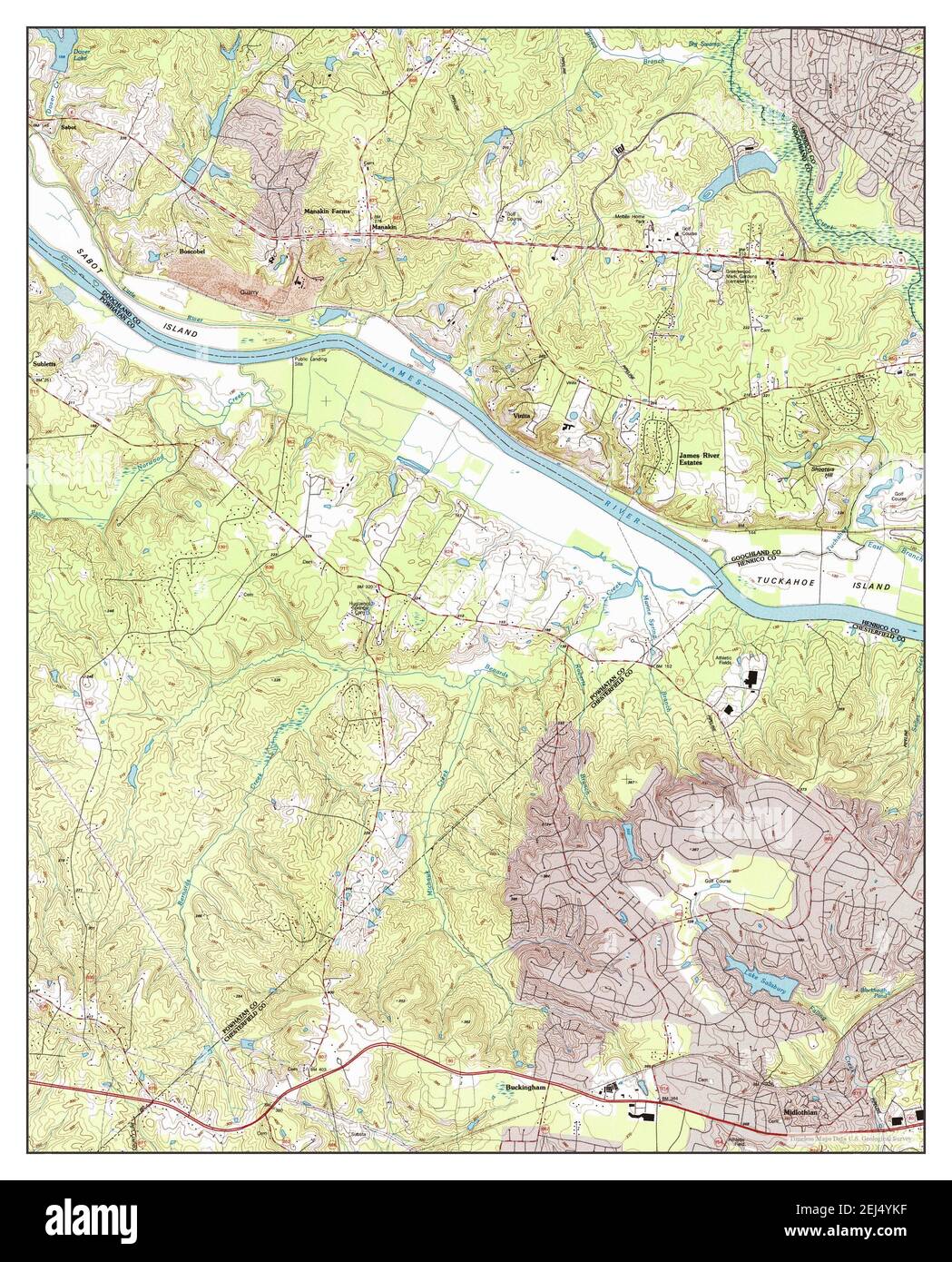Map Of Midlothian Virginia High Resolution Stock Photography and Images ...