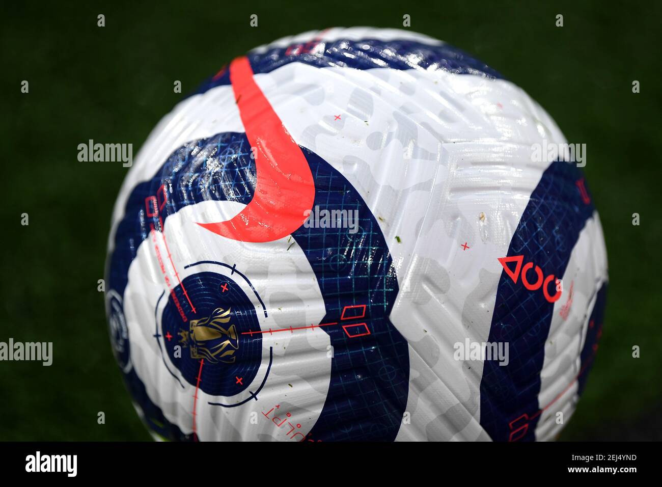 The official match ball before the Premier League match at the Emirates ...