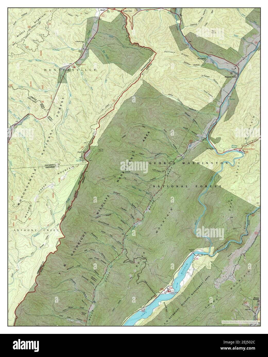 Mountain Grove, Virginia, map 1995, 1:24000, United States of America ...