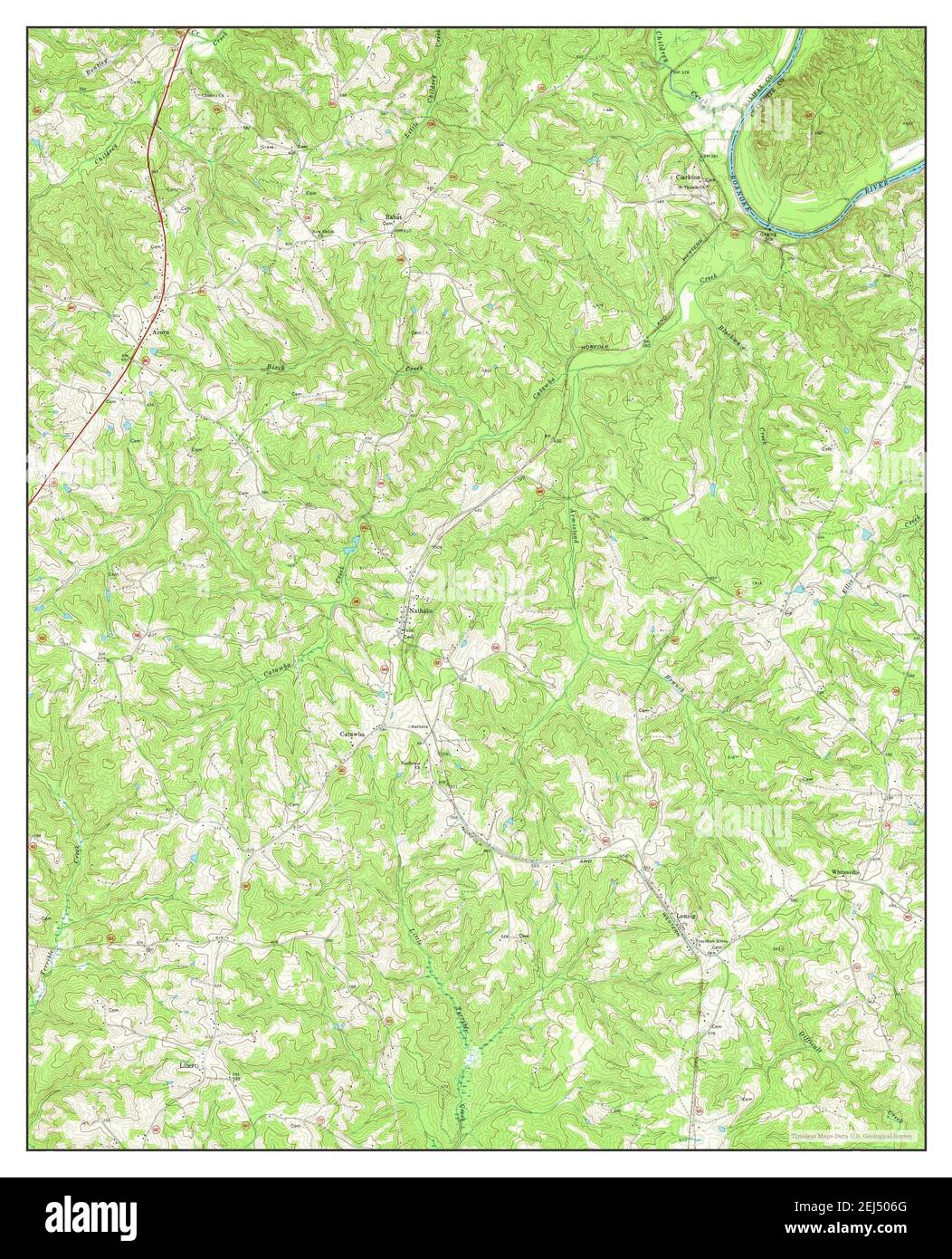 Nathalie, Virginia, map 1968, 1:24000, United States of America by ...