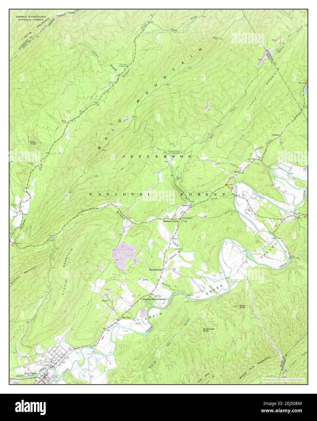 New castle virginia map hi-res stock photography and images - Alamy
