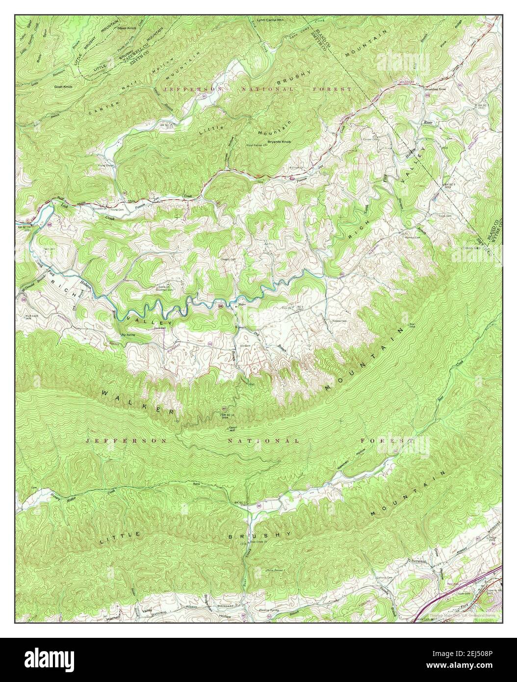 Nebo, Virginia, map 1959, 1:24000, United States of America by Timeless ...