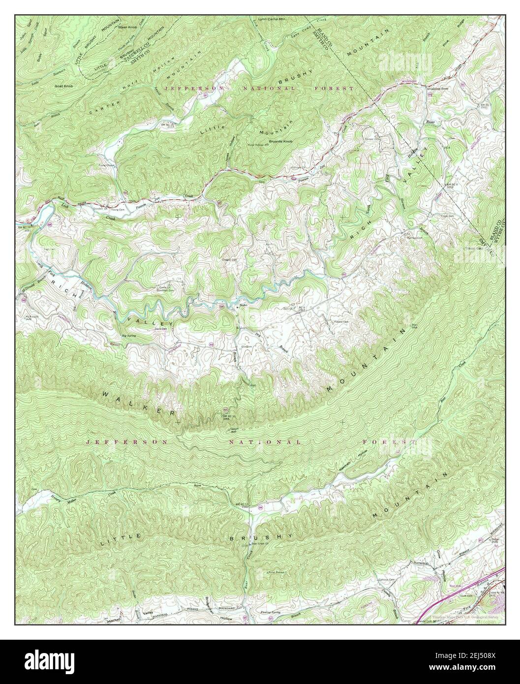Nebo, Virginia, map 1959, 1:24000, United States of America by Timeless ...