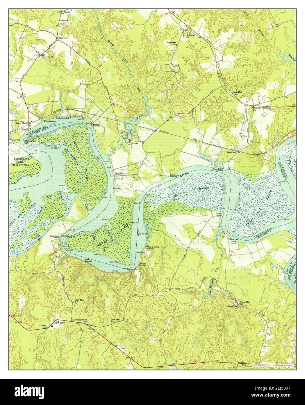 Map of new kent virginia hi-res stock photography and images - Alamy