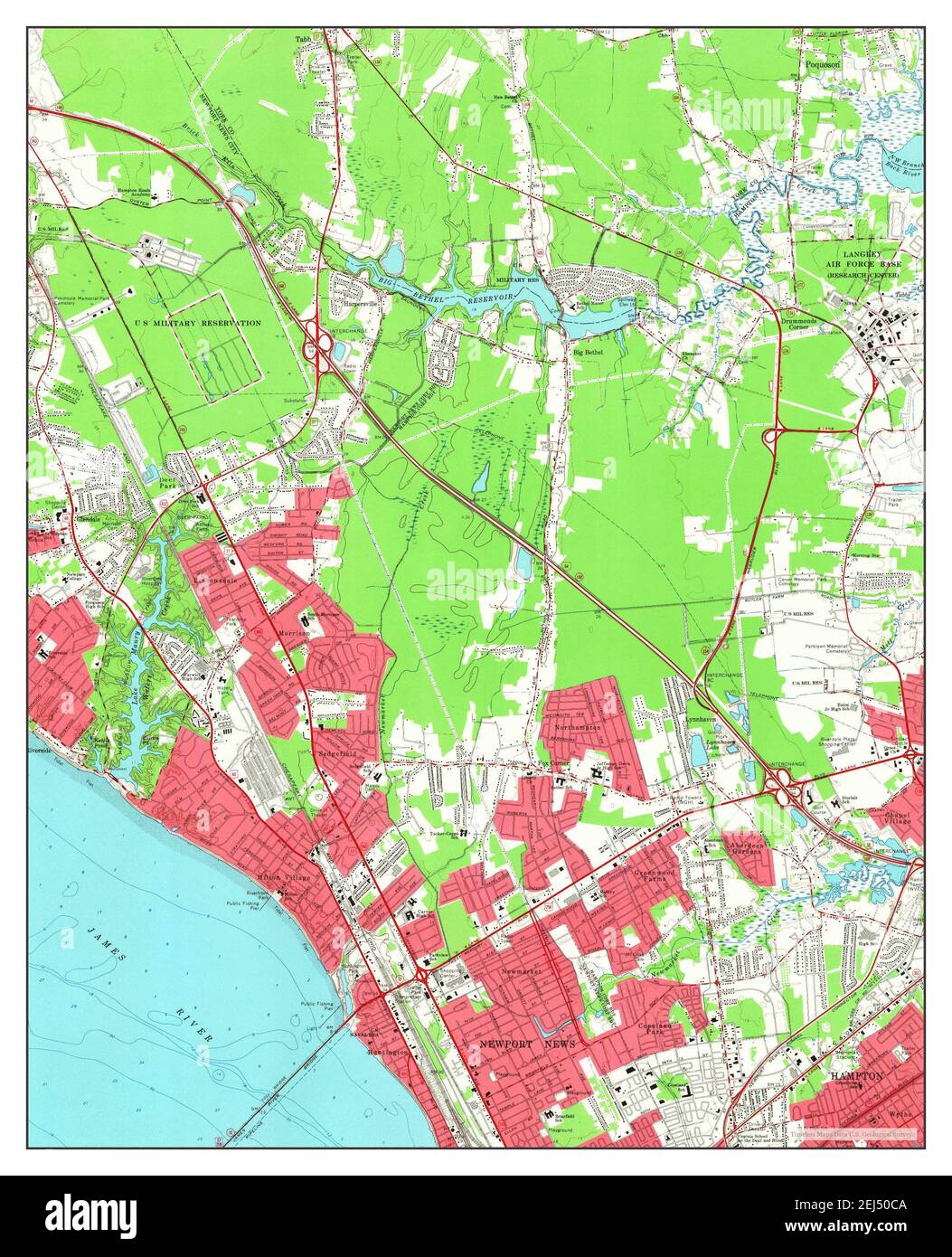 Newport news virginia map hi-res stock photography and images - Alamy