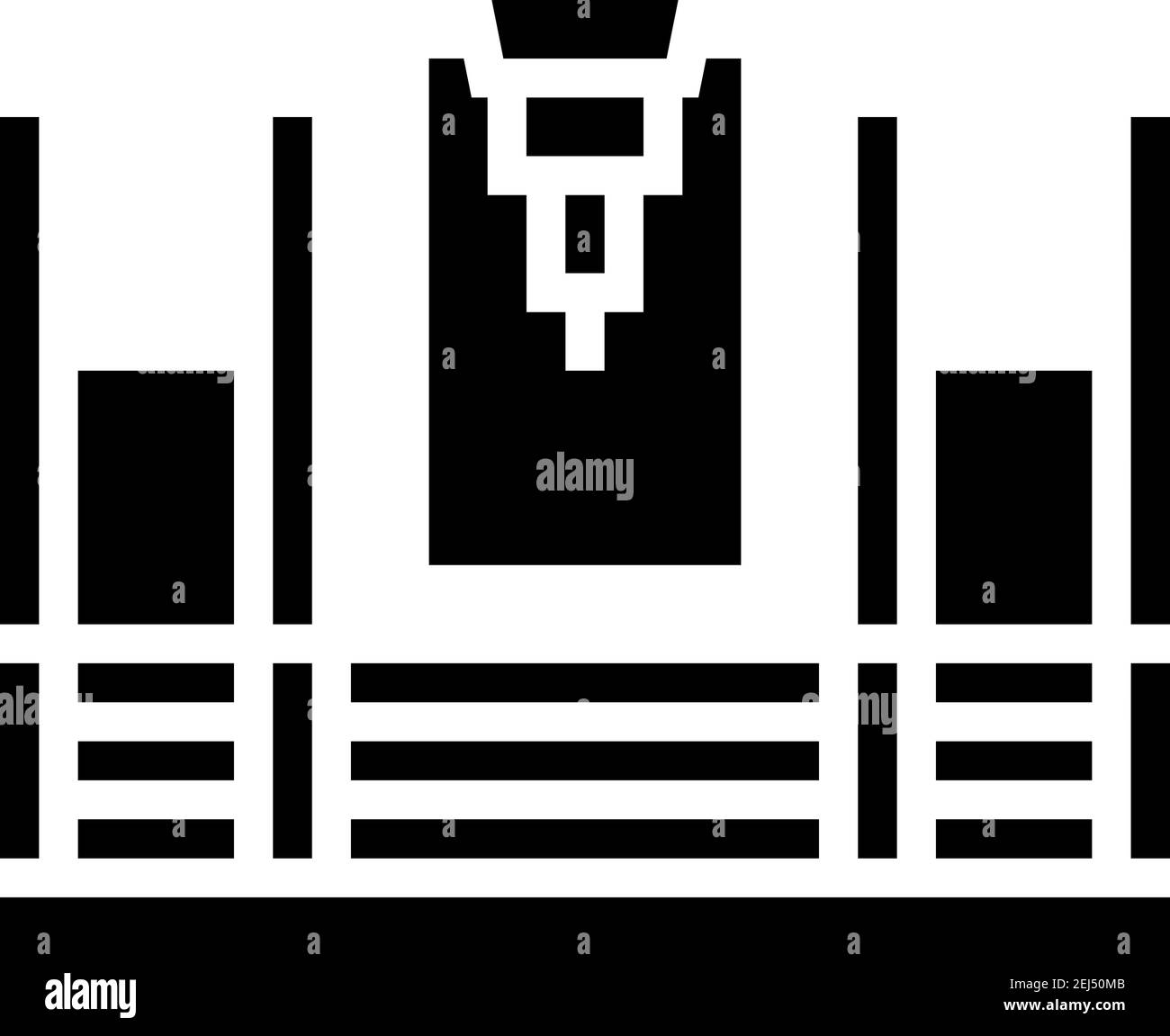 butt welding machine glyph icon vector illustration Stock Vector Image ...