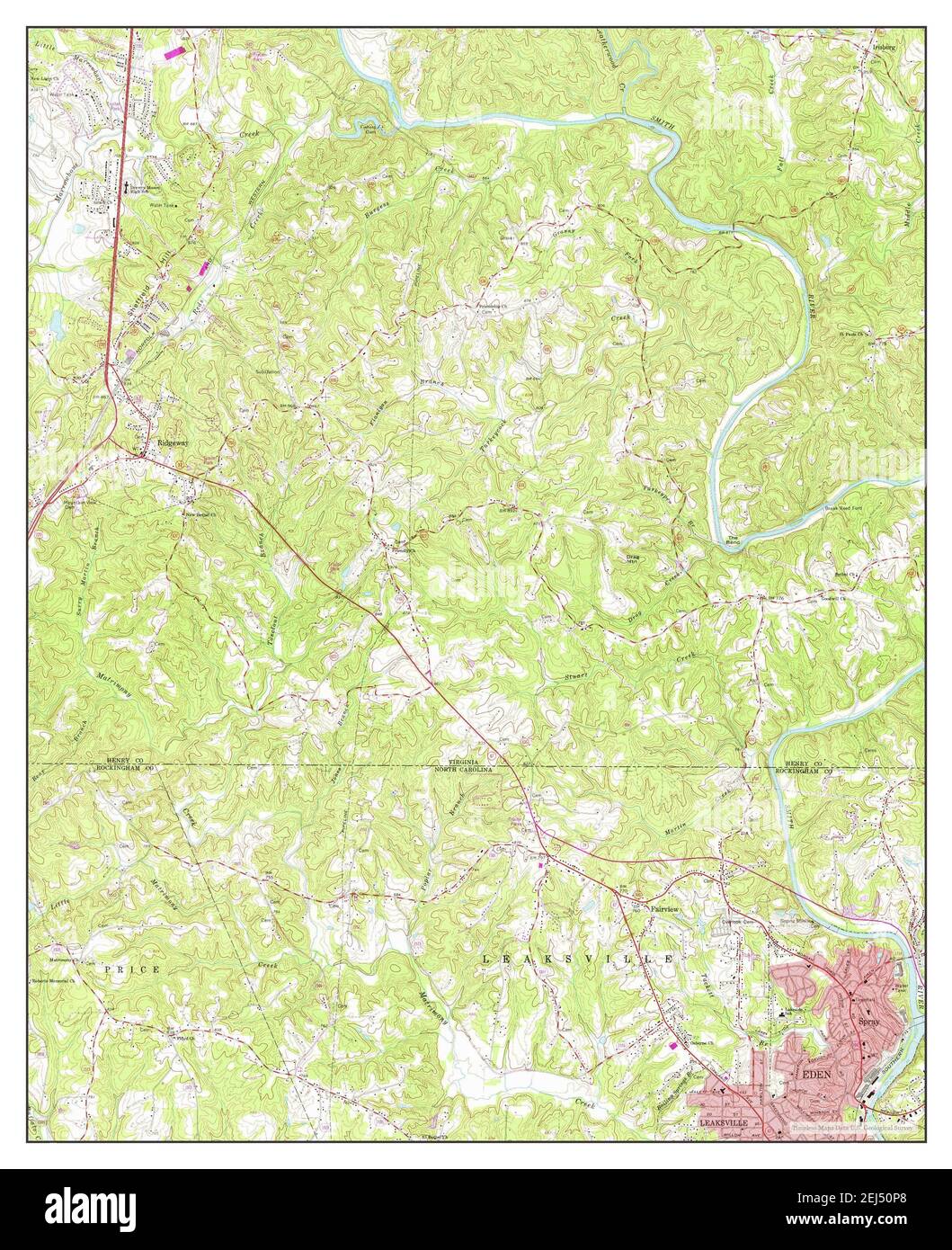 Northwest Eden, Virginia, map 1965, 1:24000, United States of America ...