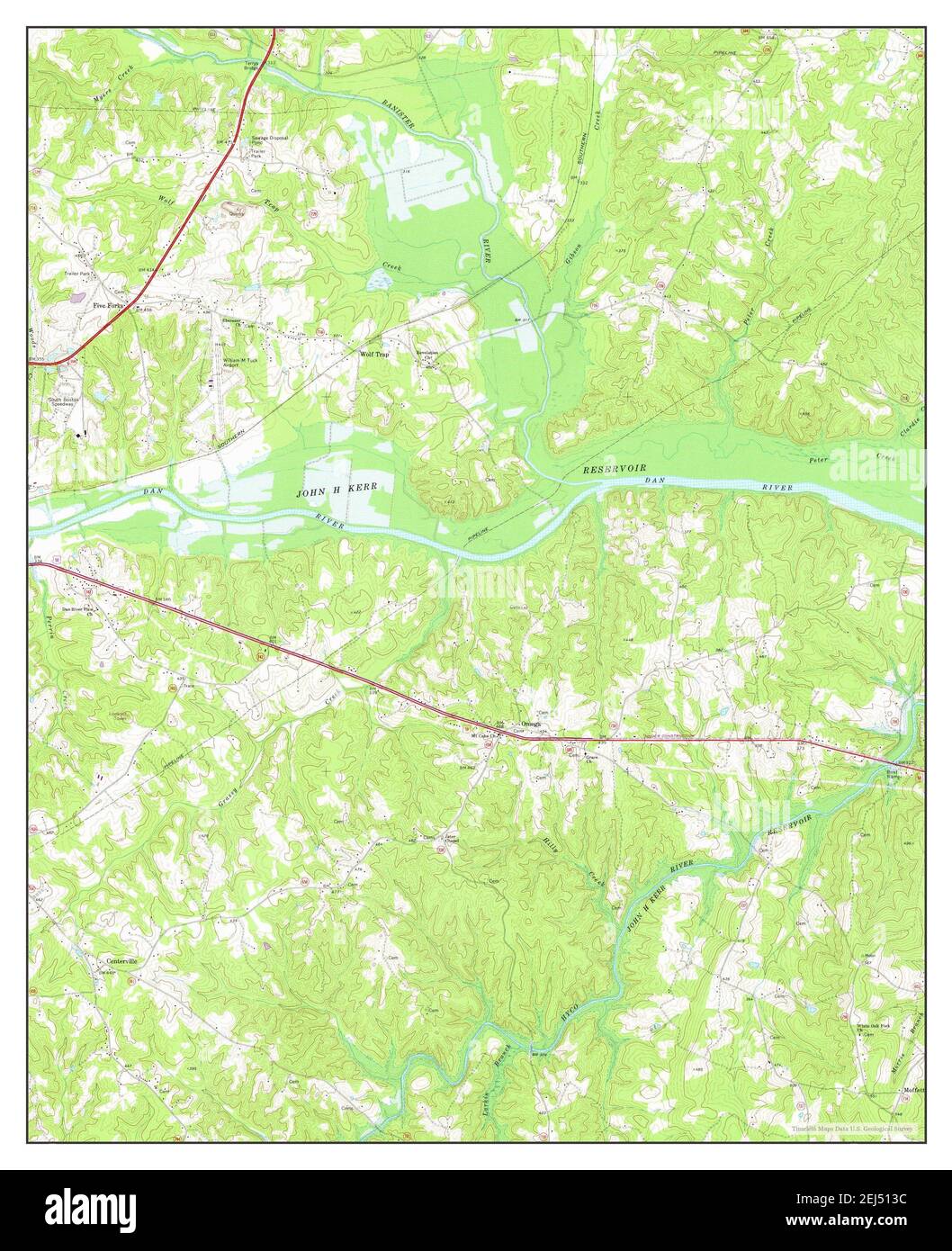 Omega, Virginia, map 1968, 1:24000, United States of America by ...
