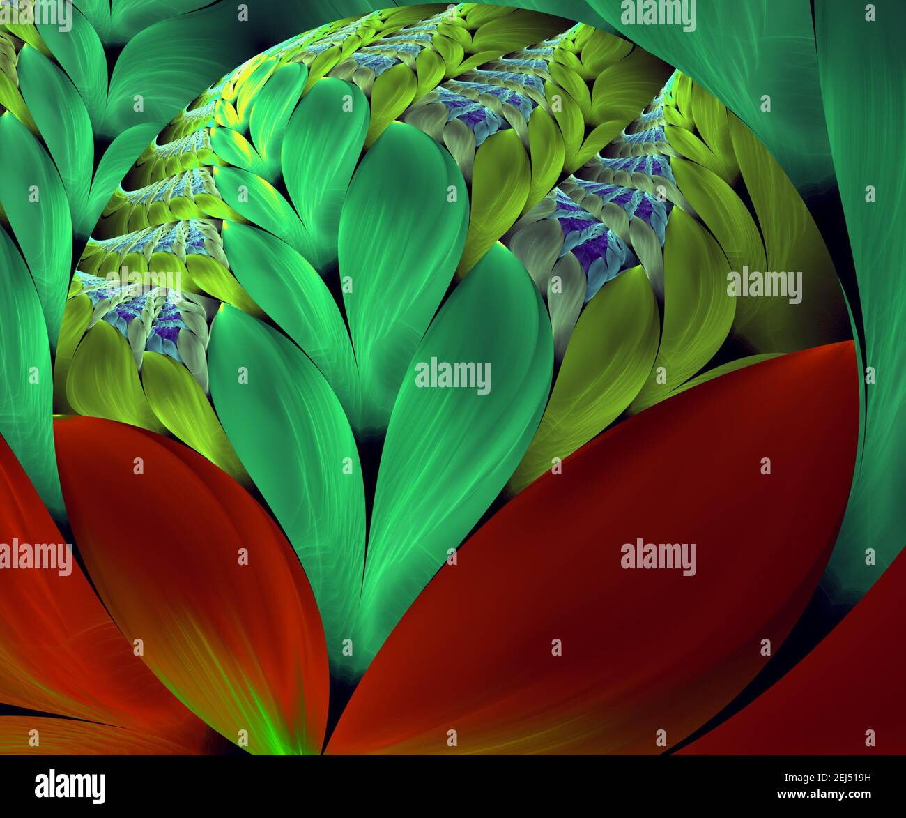 Computer generated fractal artwork for creative art,design and ...
