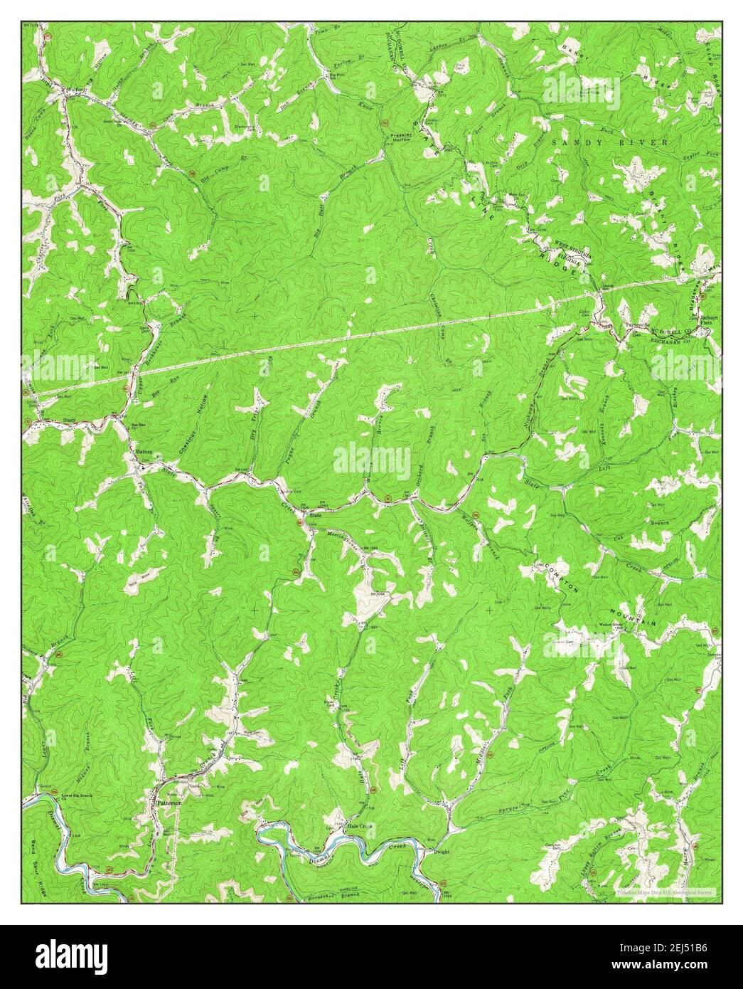 Patterson, Virginia, map 1964, 1:24000, United States of America by ...