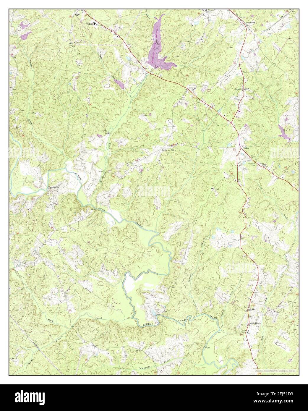 Pendleton, Virginia, map 1968, 1:24000, United States of America by ...