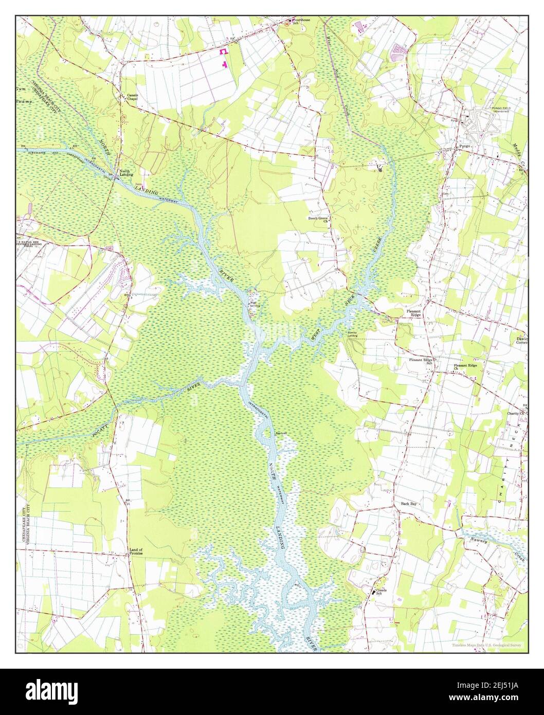 Pleasant Ridge, Virginia, map 1954, 1:24000, United States of America ...