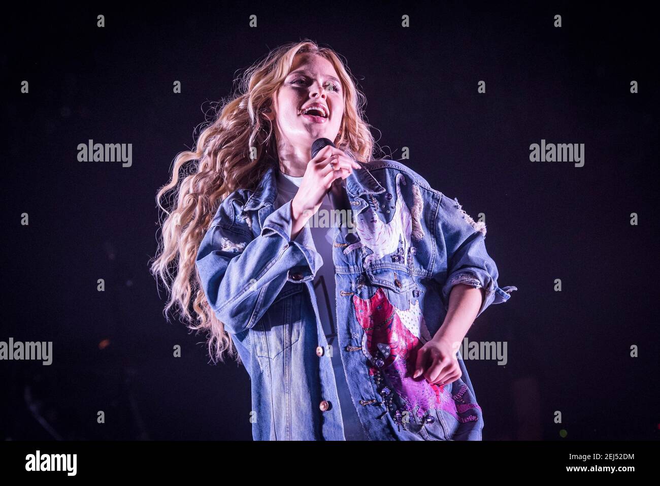 Zara Larsson performs live on day 3 of the Isle of Wight Festival 2017 ...