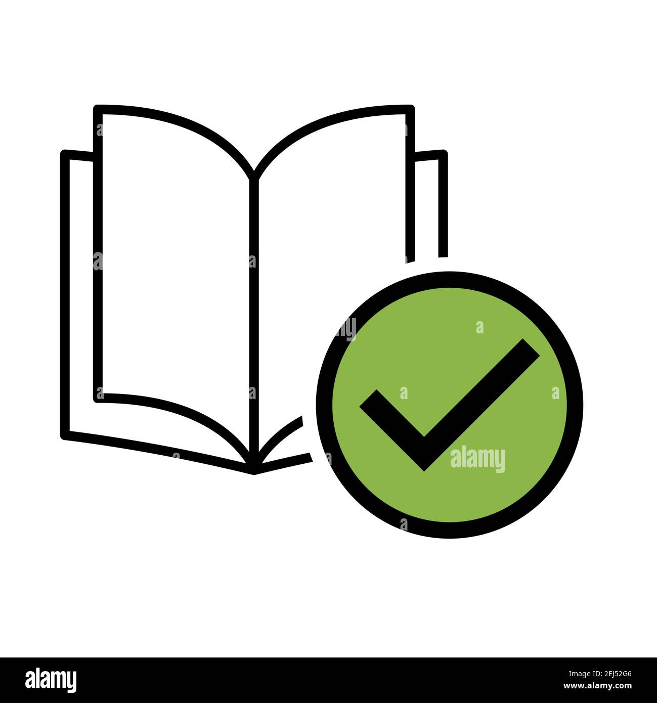Book icon, do open education textbook, library vector illustration ...